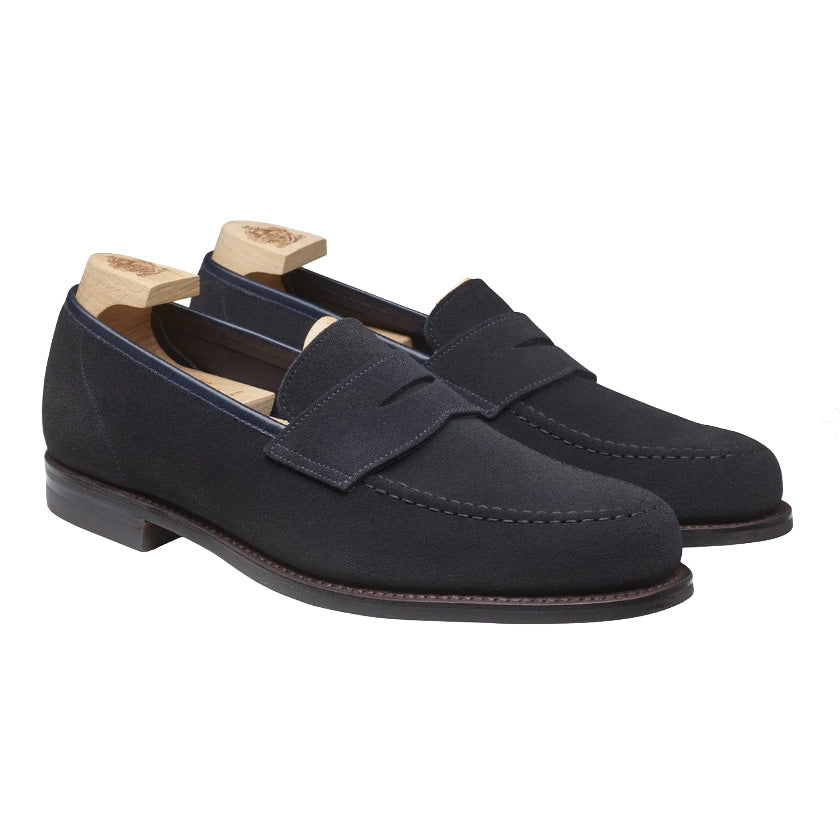 Crockett & Jones Harvard II – Penny Loafers Herr Marinblå – Hammargruppen